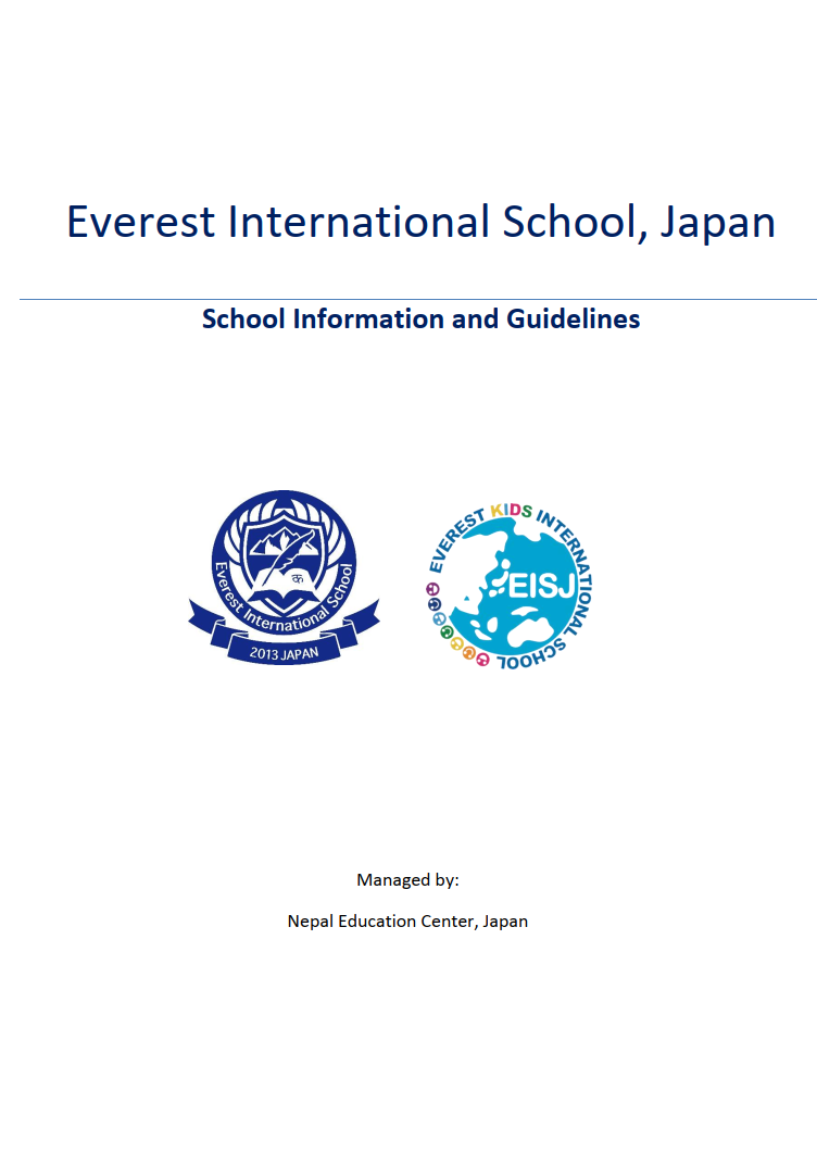 School Guidelines – Everest International School, Japan